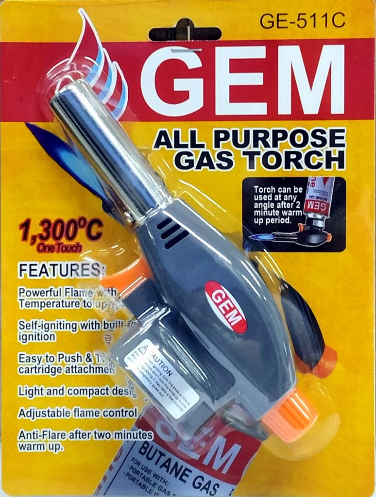 GEM All Purpose GAS TORCH (STRAIGHT) GE-511C | Gilbert Emerson